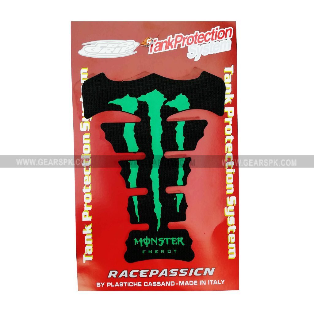 Monster Energy Rubber Tank Pad - GREEN | Gearspk