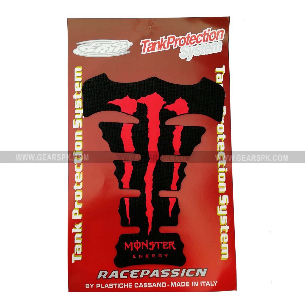 Monster Energy Rubber Tank Pad - RED | Gearspk