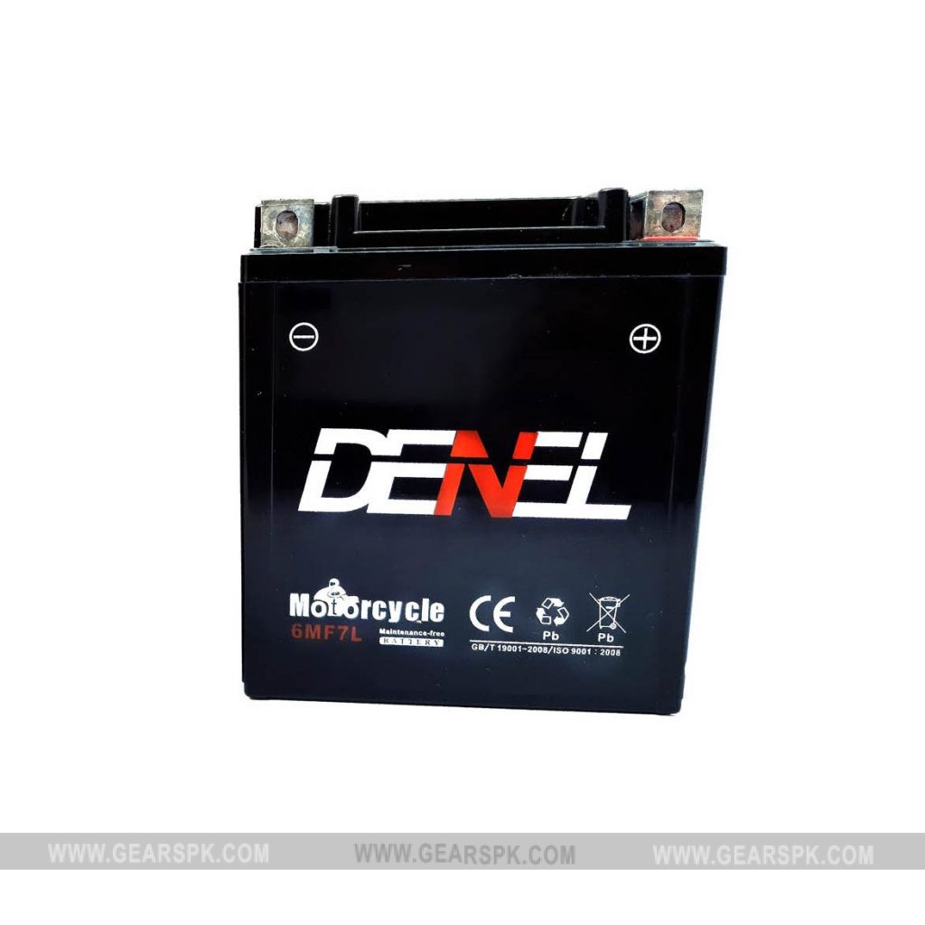 LIYANG DENEL DRY BATTERY 7AH -12V FOR YAMAHA YBR, YBRG, YBZ, YBZ DX ...