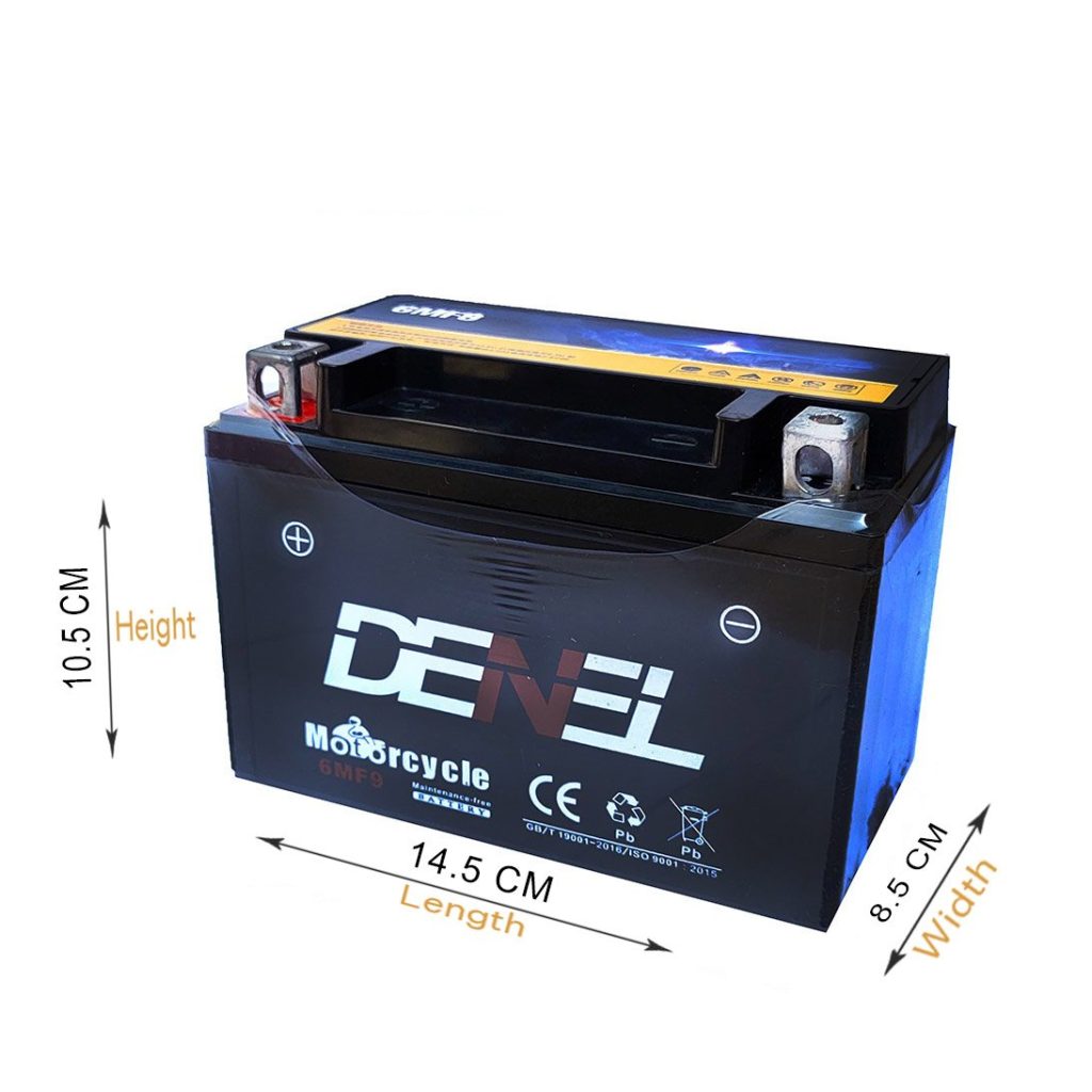 Dry Battery for All Super Bikes 6MF9 - 9ah/12v | Gearspk