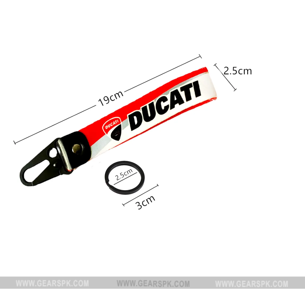 1-PC Motorcycle Collectable Strap Embroidery Keyring Keychain For Honda ...