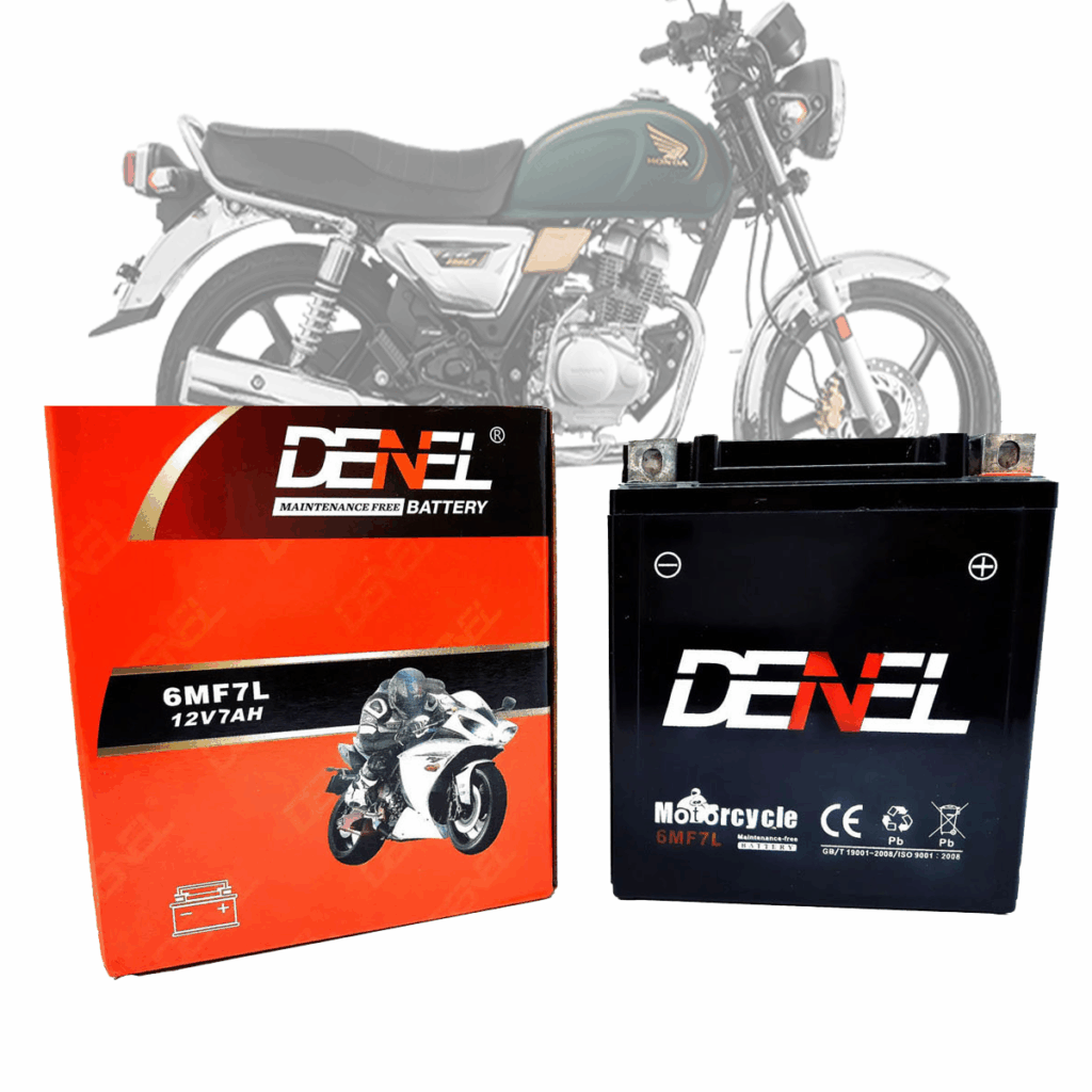 DENEL 6MF7L 7AH AGM Dry Battery | Honda CG150 CB150F CB125F