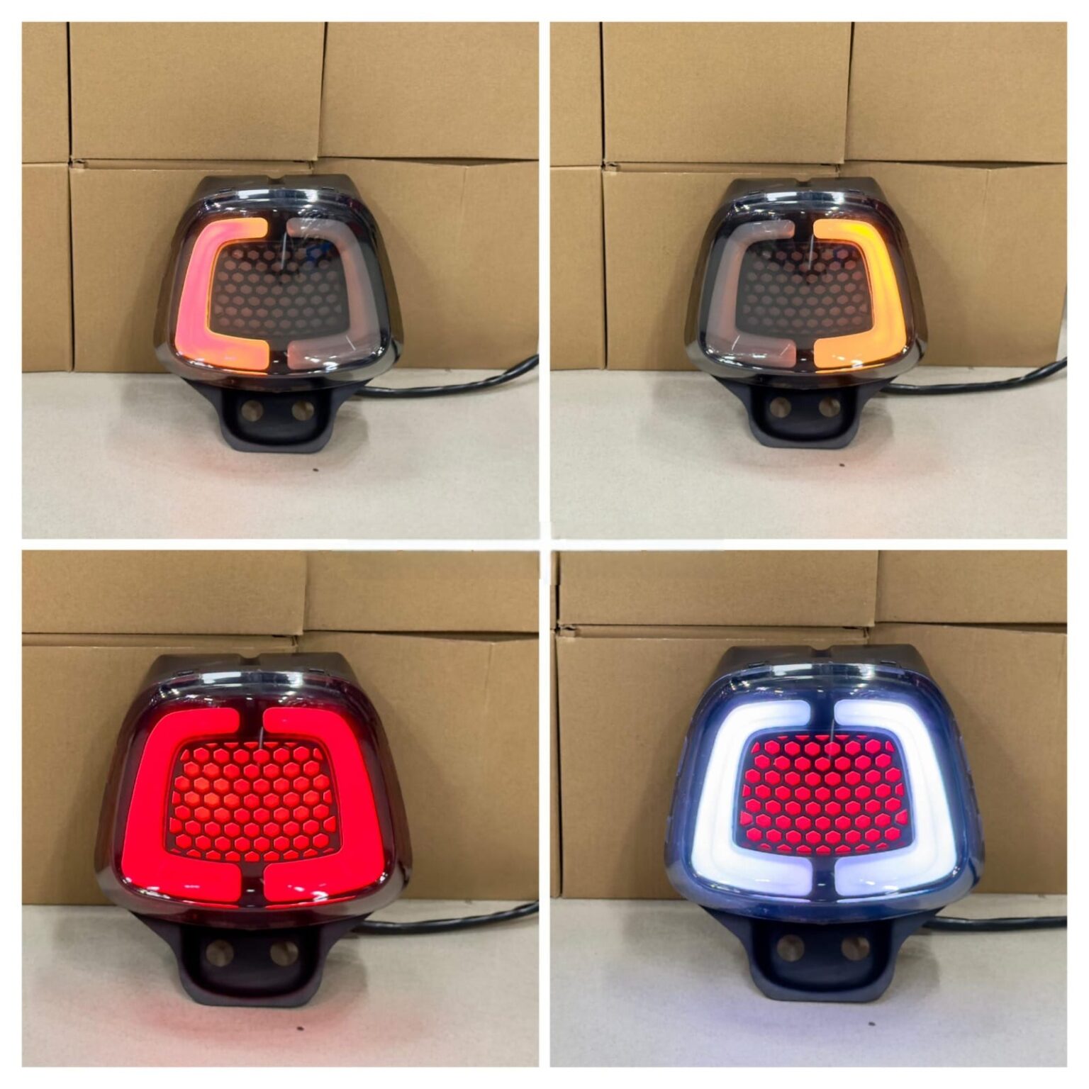 Lava Round Back Light with Indicator Brake Light BHonda CG125