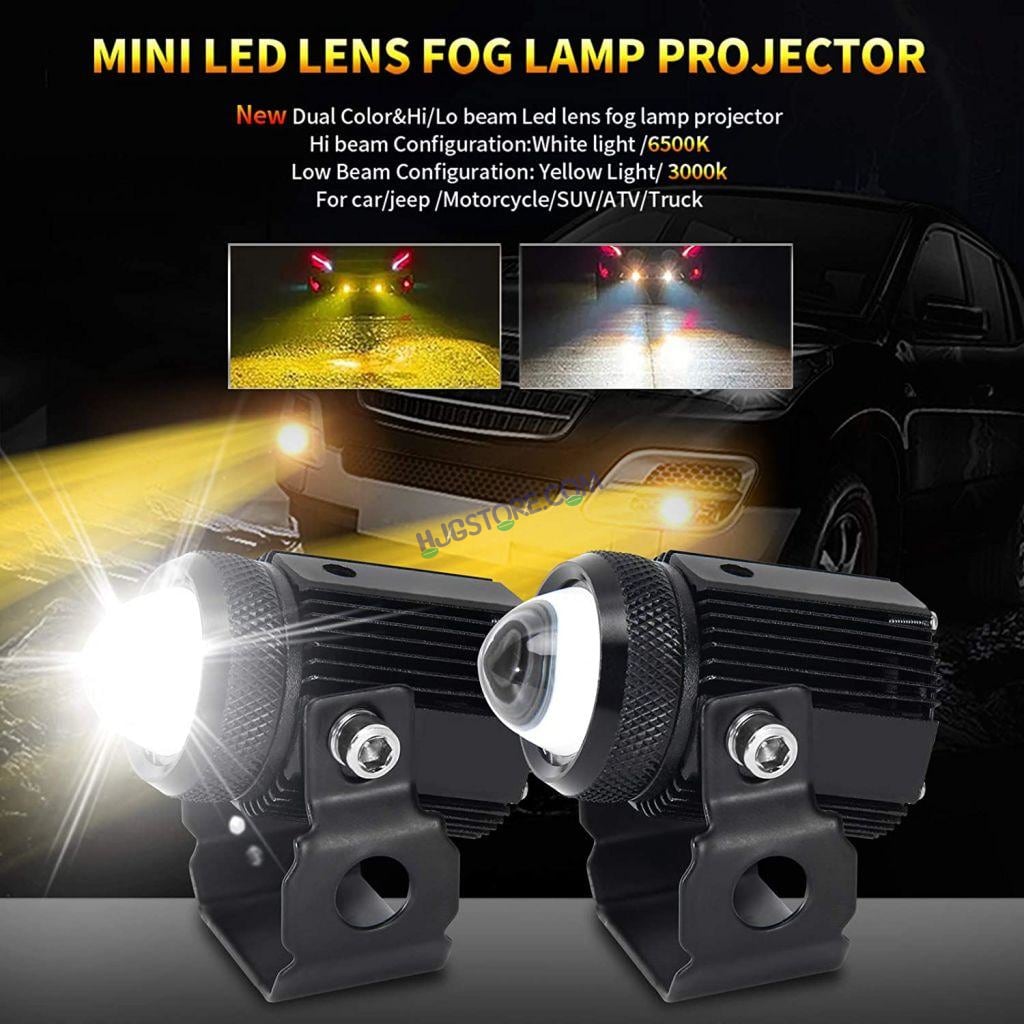 HJG Mini Drive Fog Light with Universal Fit for All Cars and Bikes (Hjg ...